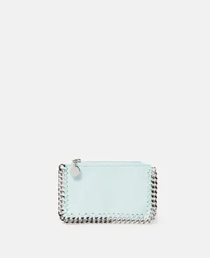 Stella McCartney Falabella Zipper Cardholder Mist Blue
