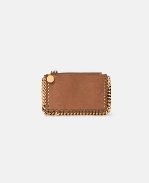 Stella McCartney Falabella Zipper Cardholder Pecan