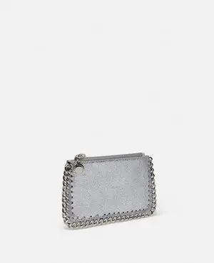 Stella McCartney Falabella Zipper Cardholder Silver