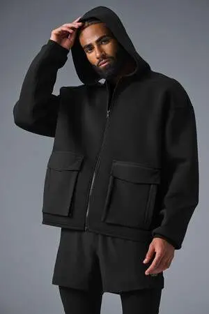 Alo Yoga Technical Form Cargo Jacket - Black | Editorialist