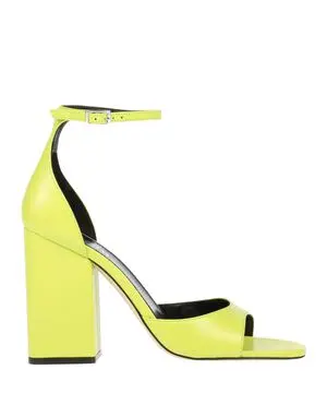 Paris Texas Leather Sandals - Green