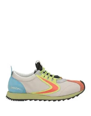 VALSPORT Light Textile Fiber And Leather Sneakers Dove Grey