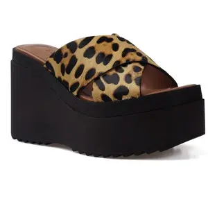 CANDIE'S Galina Platform Wedge Sandal - Leolt