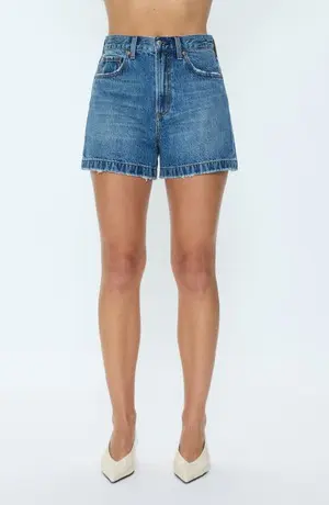 PISTOLA Saige High-waist Denim Shorts - Wishbone