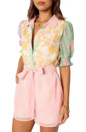 PETAL & PUP Floral Print Romper