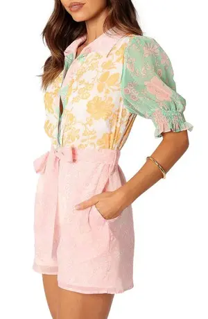 PETAL & PUP Floral Print Romper