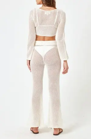 L*Space Los Cabos Open Stitch Cover-up Sweater Pants