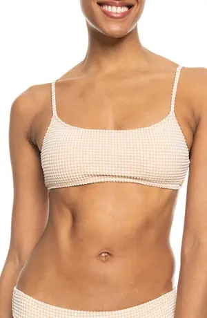 Roxy Gingham Bralette Bikini Top
