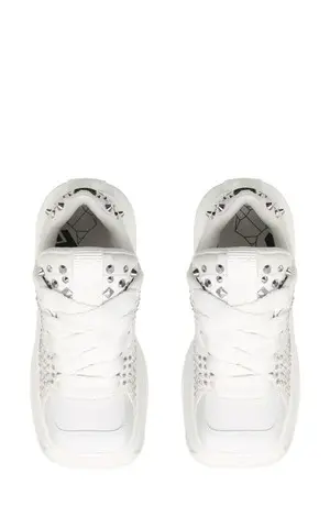 NAKED WOLFE Fantasy" Crystal Embellished Platform Sneakers