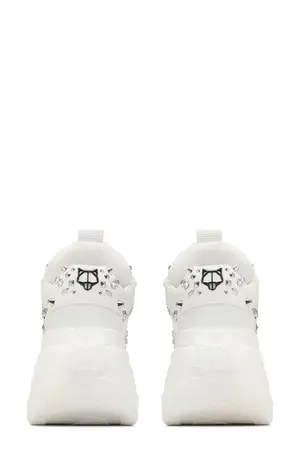 NAKED WOLFE Fantasy" Crystal Embellished Platform Sneakers