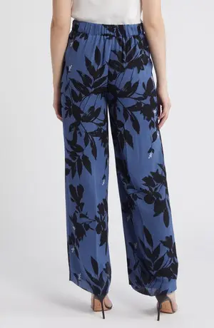 Anne Klein Floral Wide Leg Pants