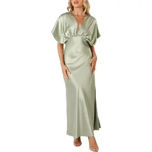 PETAL & PUP Ricki Satin Gown
