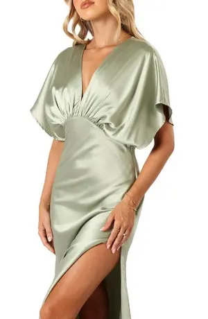 PETAL & PUP Ricki Satin Gown