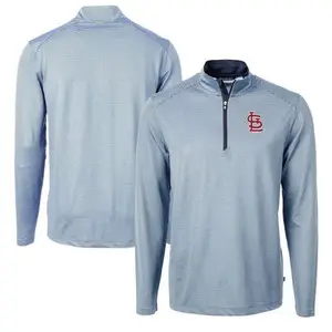 Cutter & Buck St. Louis Cardinals Quarter-zip Pullover Top - Light Blue