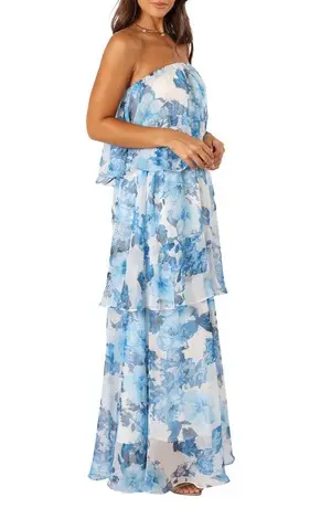 PETAL & PUP Bloom Tiered Strapless Dress