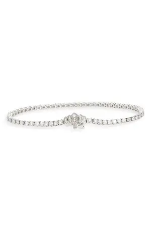 Kwiat Diamond Line Tennis Bracelet - White Silver