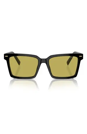 Miu Miu 55mm Rectangular Sunglasses