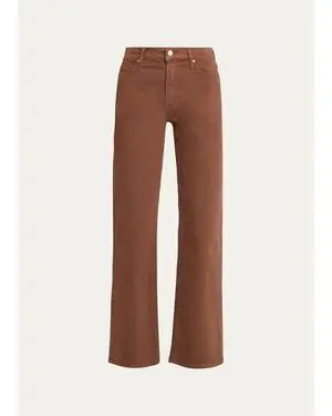 MOTHER The Kick It Straight Leg Jeans - Bison