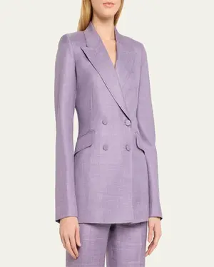 Gabriela Hearst Stephanie Wool-silk-linen Blazer