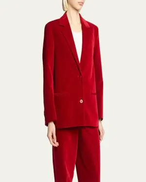 JW Anderson Velvet Single-breasted Jacket
