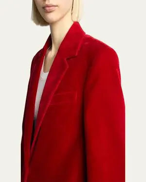 JW Anderson Velvet Single-breasted Jacket