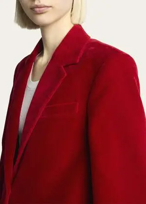 JW Anderson Velvet Single-breasted Jacket