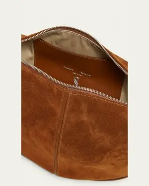 Proenza Schouler Slide Suede Shoulder Bag - Saddle
