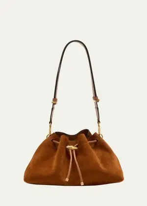JIMMY CHOO The Cinch Shoulder Bag - Tan/light Gold