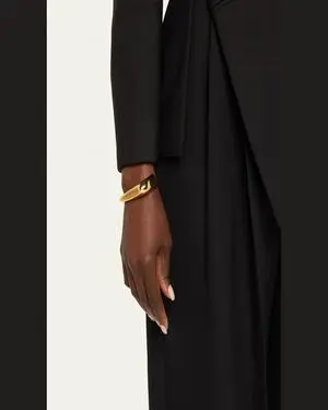 Alexander McQueen Plated Cuff Bracelet