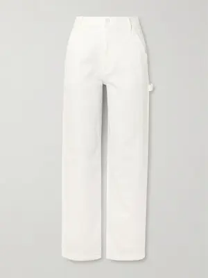 MOTHER The Stud Finder Sneak High-rise Straight-leg Jeans