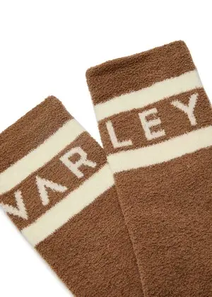 Varley Spencer Logo Terry Socks - Brown