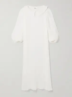 Lisa Marie Fernandez Mia Linen-blend Gauze Maxi Dress - White