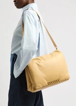 Victoria Beckham Puffy Jumbo Chain Leather Shoulder Bag