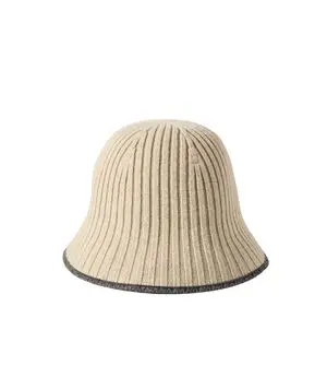 Brunello Cucinelli Embellished Ribbed-knit Bucket Hat