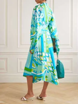 Emilio Pucci Printed Silk-twill Kaftan
