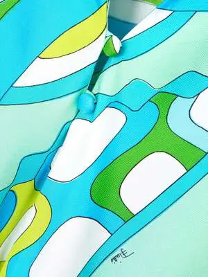 Emilio Pucci Printed Silk-twill Kaftan