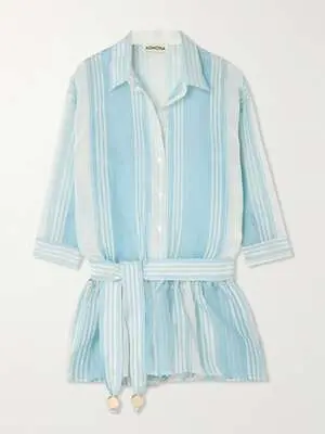 ADMONA Jazem Striped Mesh Playsuit