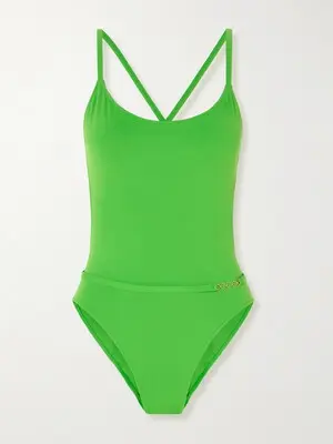 LIDO Sessantotto Chain-embellished Swimsuit - Green