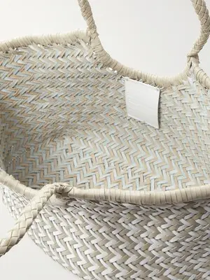 Dragon Diffusion Nantucket Large Woven Leather Tote