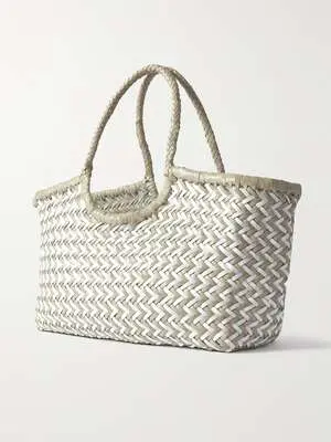 Dragon Diffusion Nantucket Large Woven Leather Tote