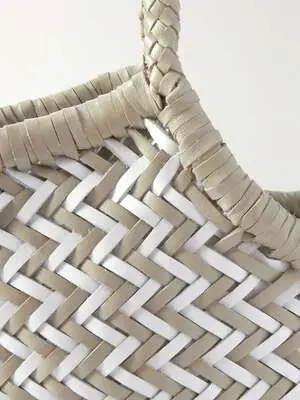 Dragon Diffusion Nantucket Large Woven Leather Tote