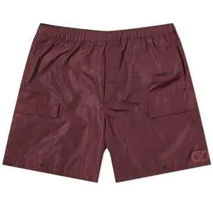 Valentino Garavani Icon Logo Swim Shorts - Bordeux