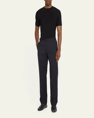 Giorgio Armani Textured Stretch T-shirt - Black
