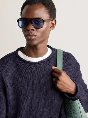 CUTLER AND GROSS Aviator-style Sunglasses - Tortoiseshell