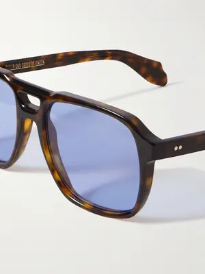 CUTLER AND GROSS Aviator-style Sunglasses - Tortoiseshell