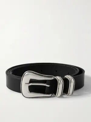 Nudie Jeans 2.5cm Western Leather Belt - Black
