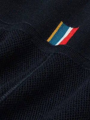 Orlebar Brown Rainer Merino Wool-piqué Cardigan - Blue