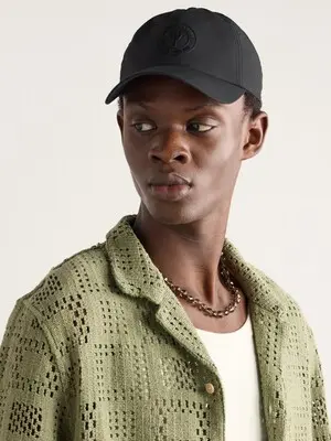 Frescobol Carioca Logo-appliquéd Baseball Cap - Black