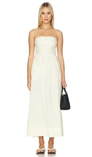 Faithfull The Brand Dominguez Midi Dress - Lemon