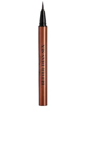 TOO FACED Too Faced Better Than Sex Easy Glide Waterproof Liquid Eyeliner In Chocolate Brown. Chocolate Brown